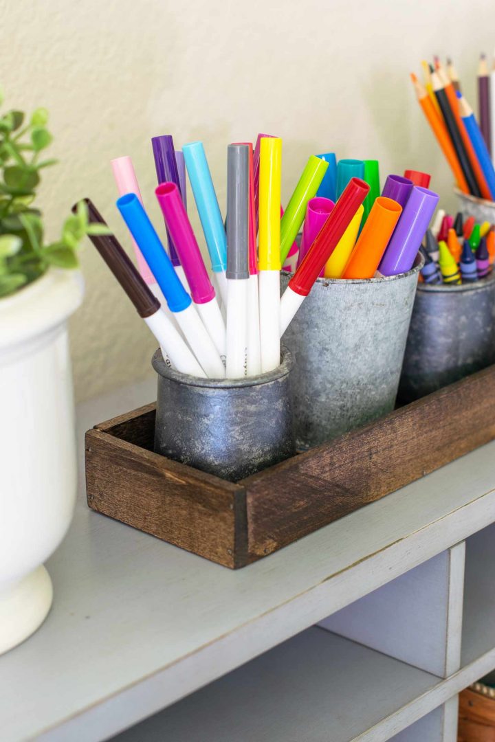 DIY Desk Organizer For School Supplies - Major Hoff Takes A Wife