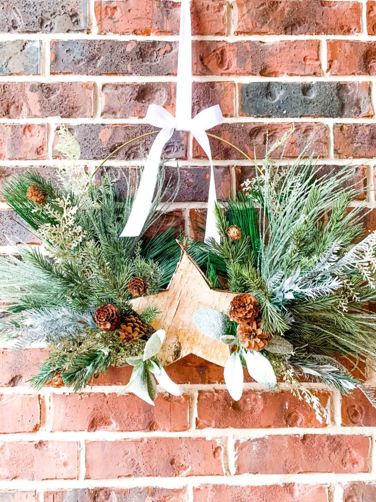 How to make Christmas Metal Ring Wreaths - Major Hoff Takes A Wife