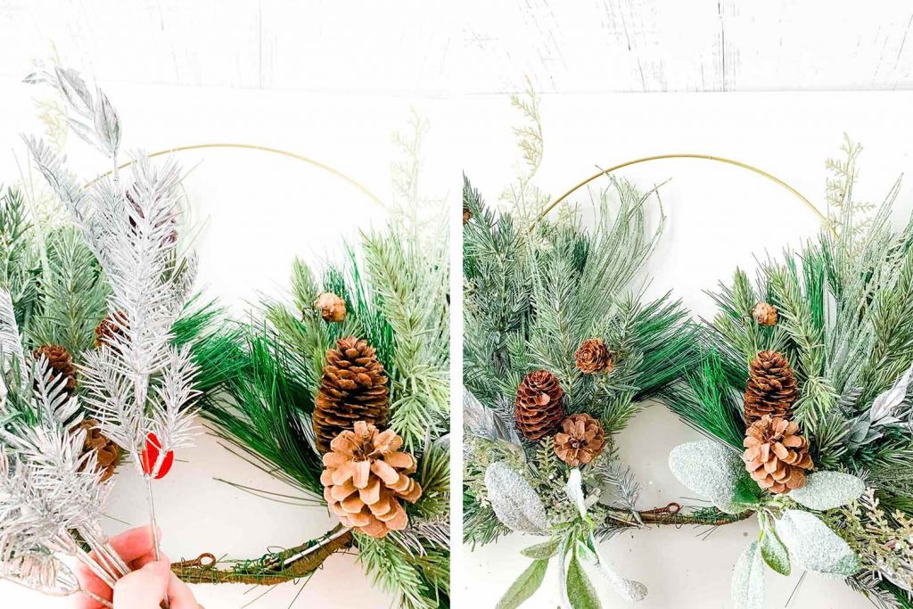 How to make Christmas Metal Ring Wreaths - Major Hoff Takes A Wife